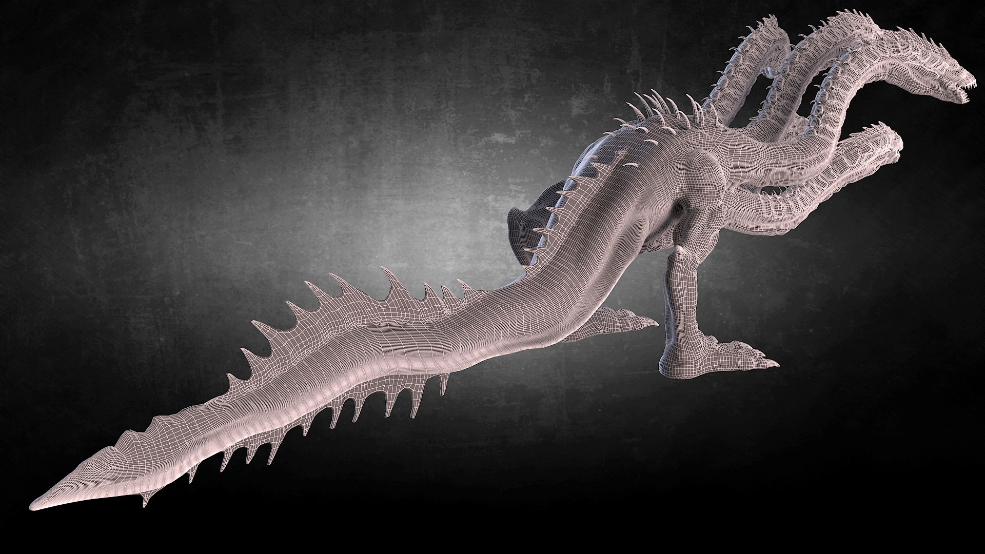 Hydra Sea Monster Base Mesh 3D Model - TurboSquid 2073272