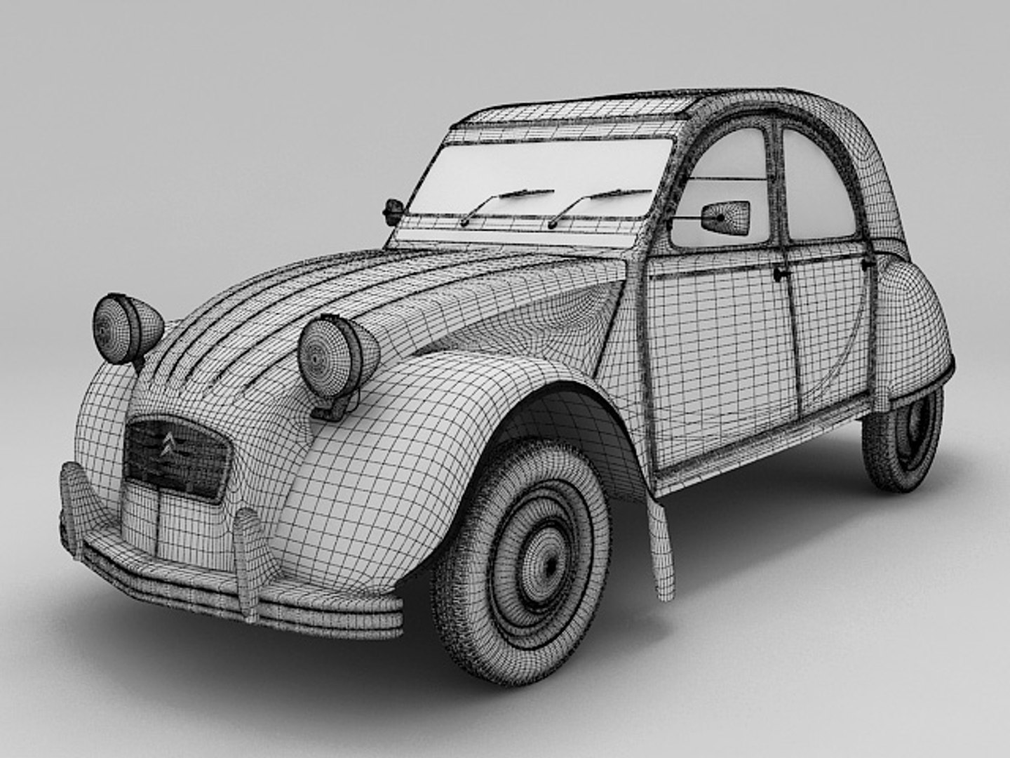 Citroen 2cv 3d Model