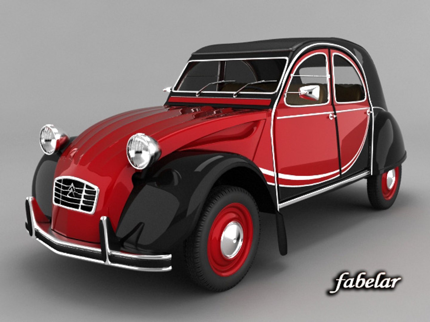 Citroen 2cv 3d Model