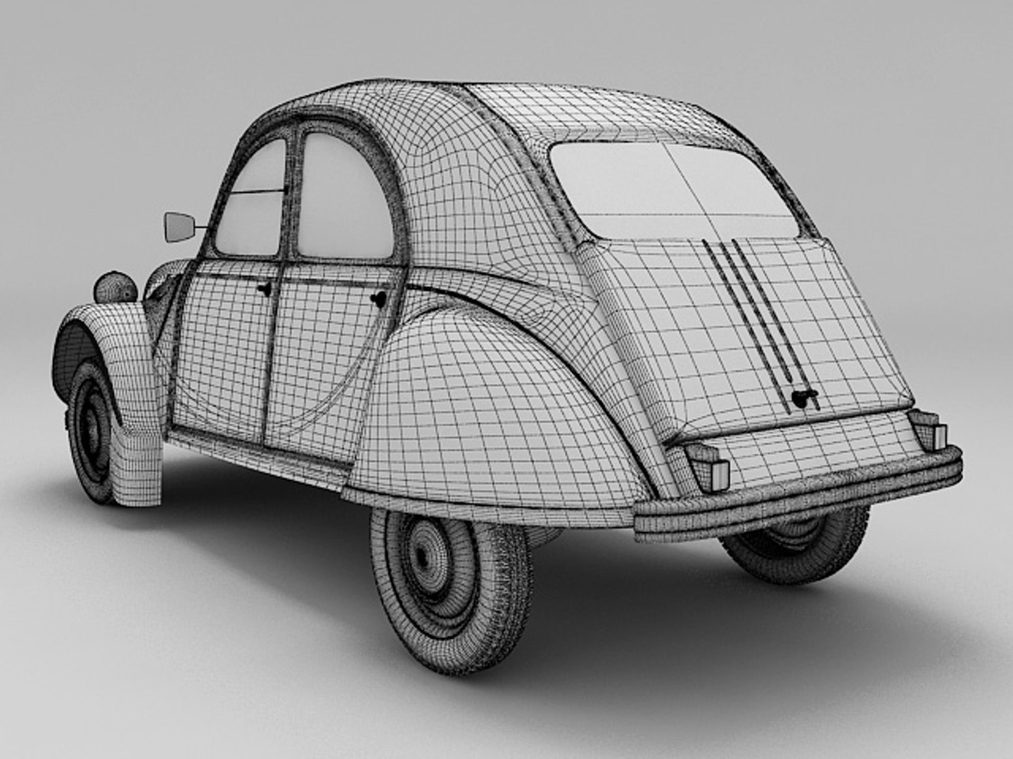Citroen 2cv 3d Model
