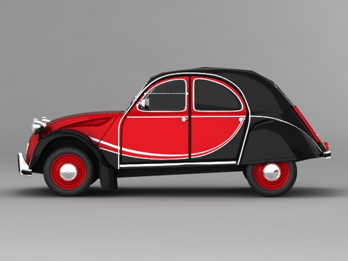 Citroen 2cv 3d Model