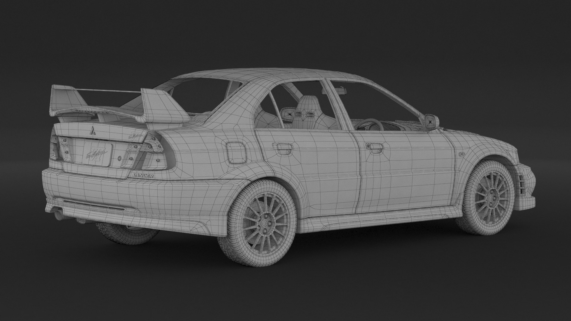 Mitsubishi Evolution Evo 3D Model - TurboSquid 1248971