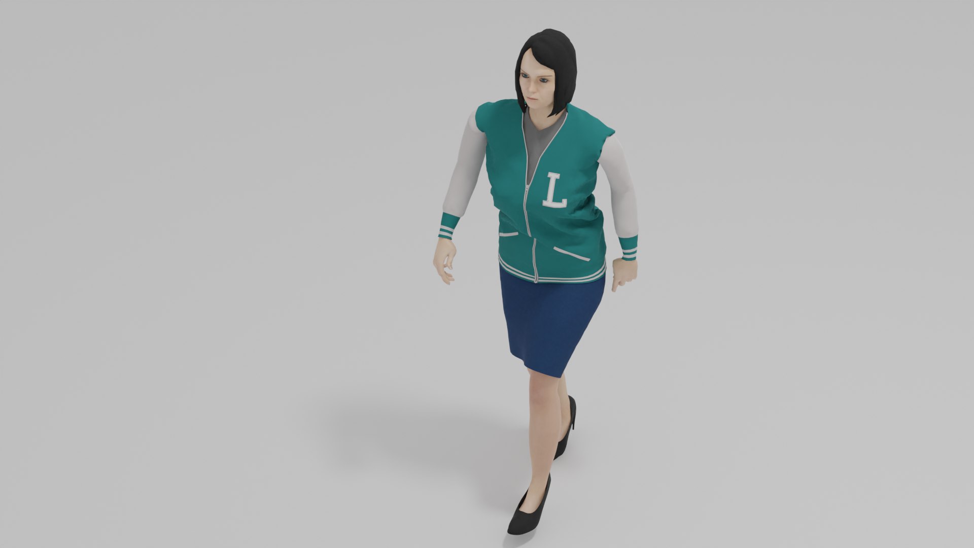 3D Woman Walk Animation Model - TurboSquid 2069557