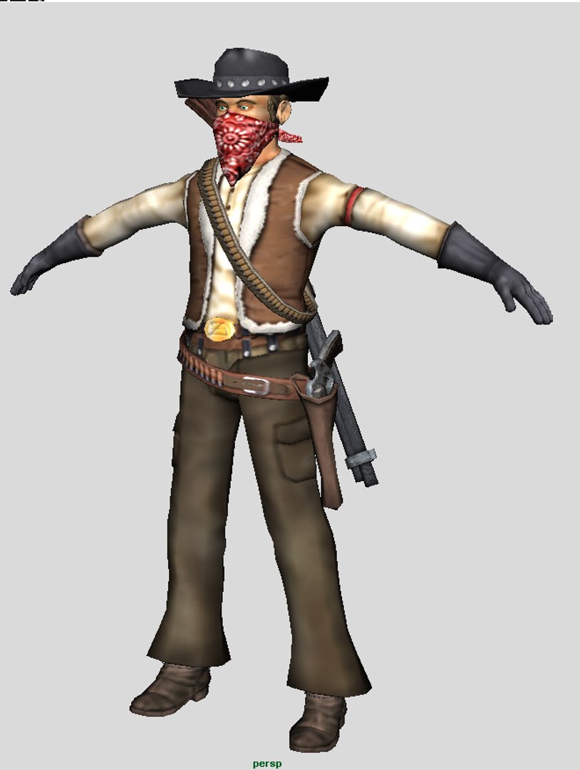 Wild West Bandit 3d Model
