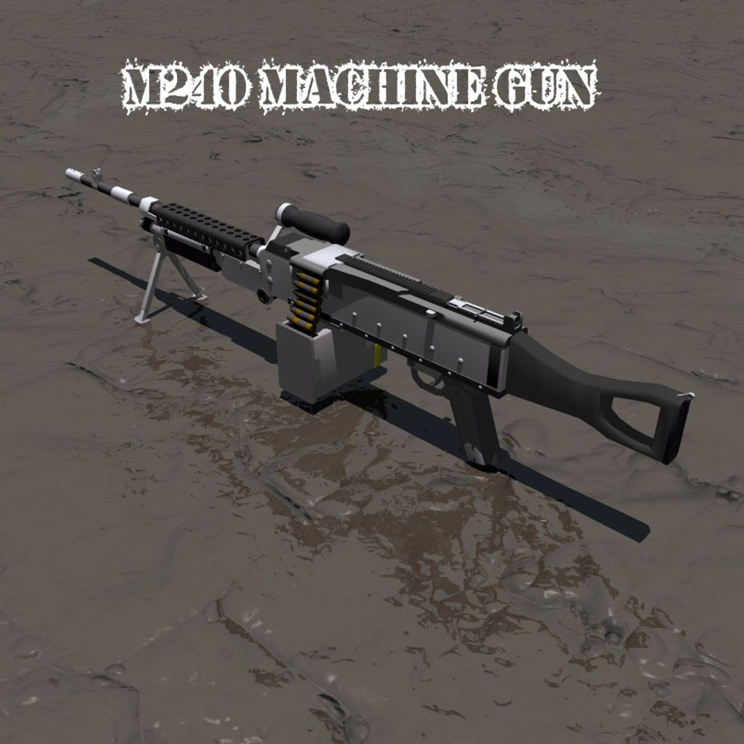 3ds M240 Machine Gun