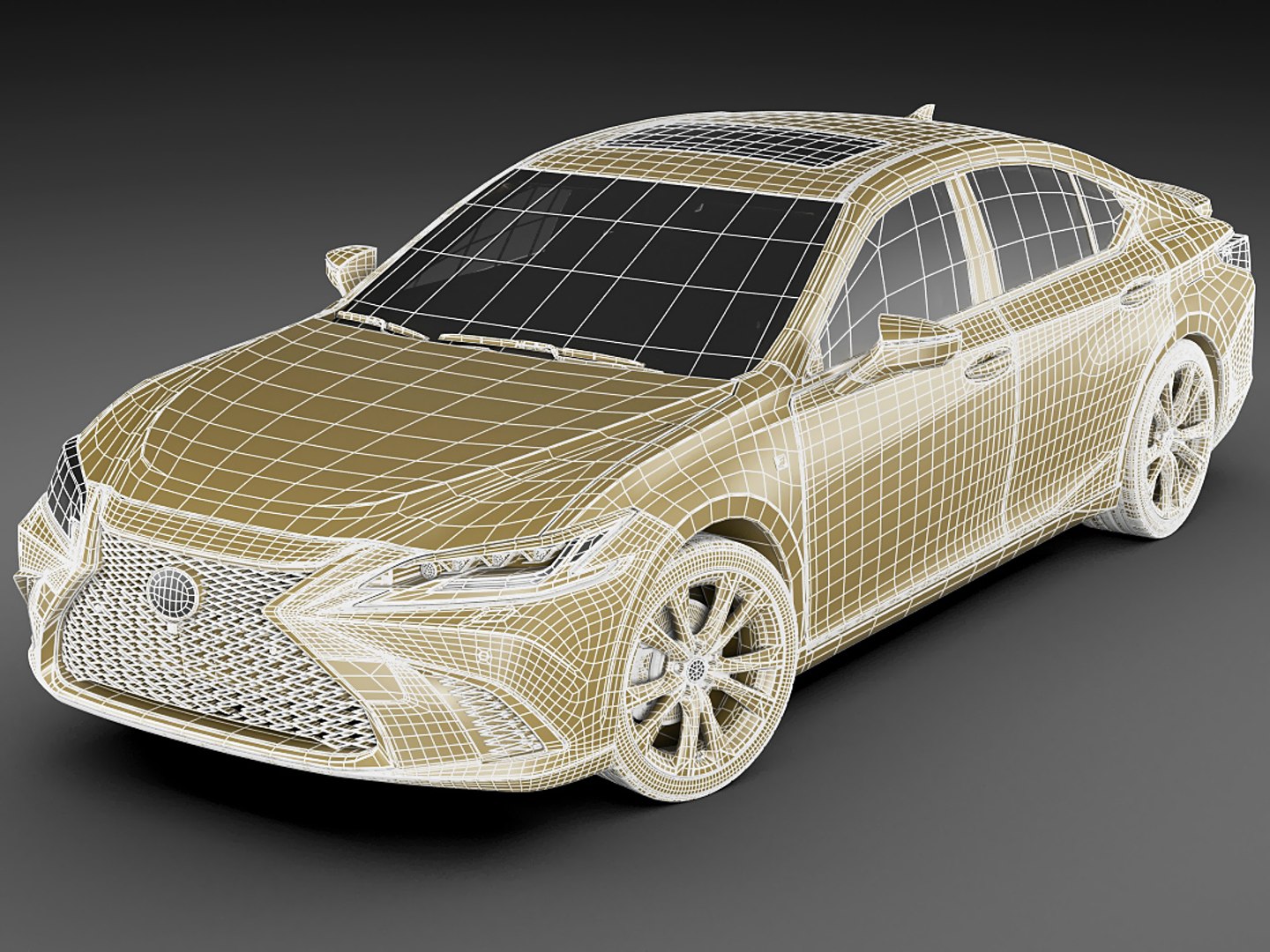 3D model lexus es f-sport - TurboSquid 1296540