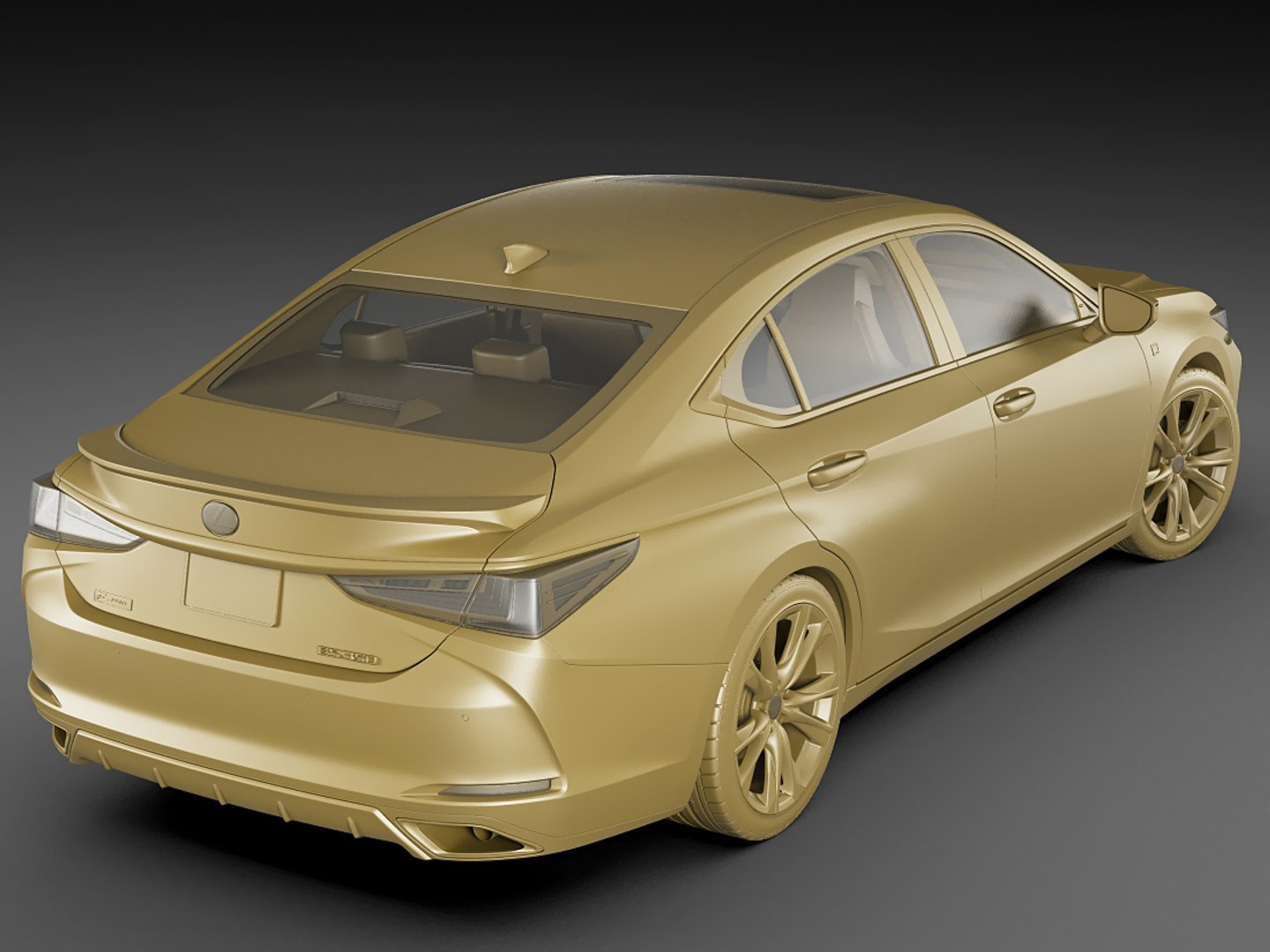 3D model lexus es f-sport - TurboSquid 1296540