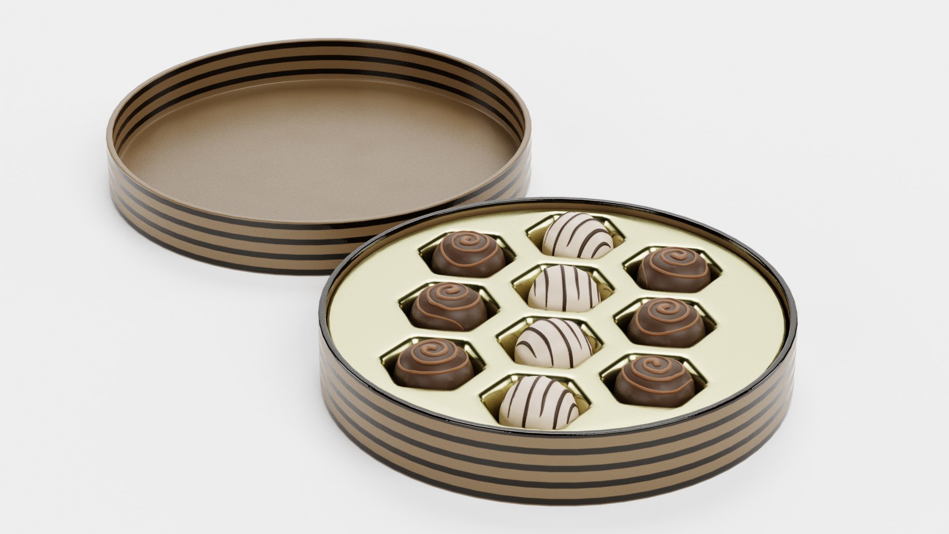 Chocolate box 3D model - TurboSquid 1519371