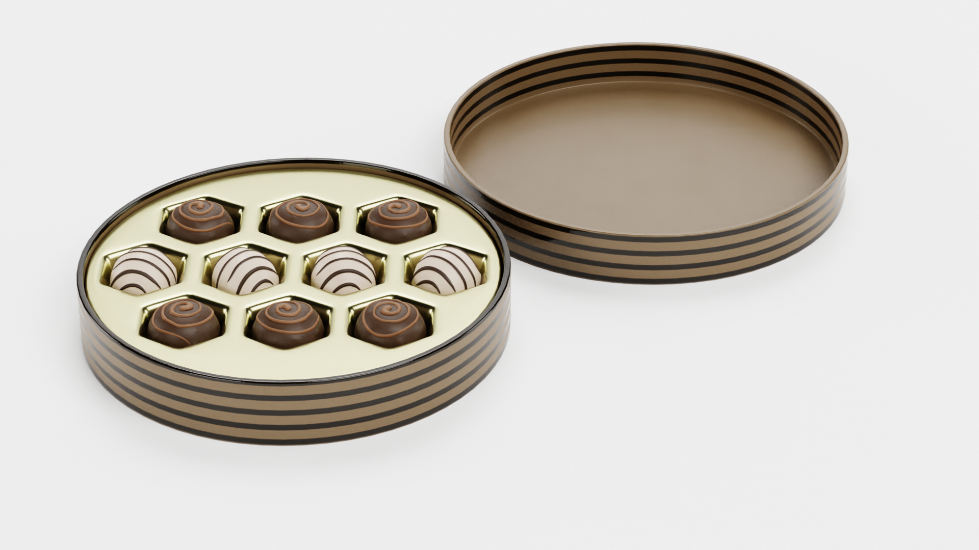 Chocolate box 3D model - TurboSquid 1519371