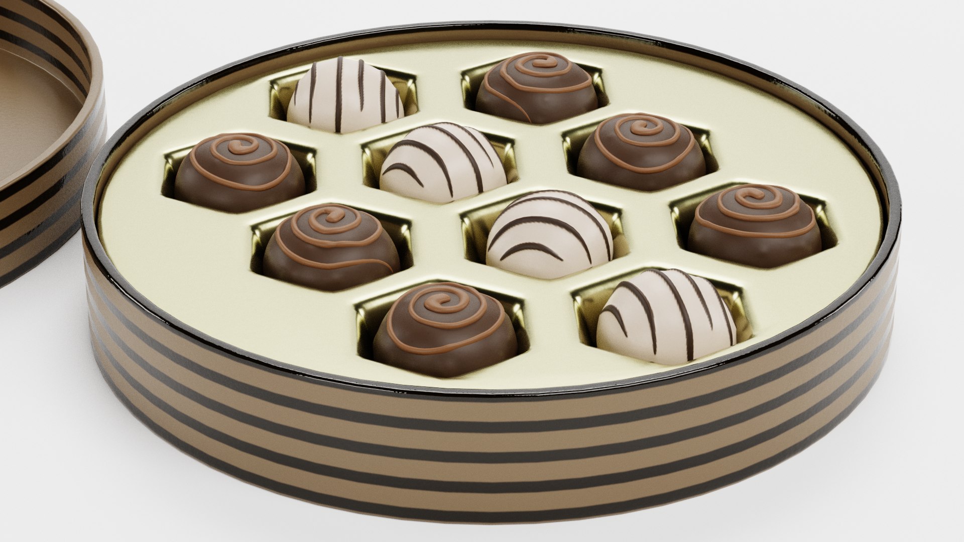 Chocolate box 3D model - TurboSquid 1519371