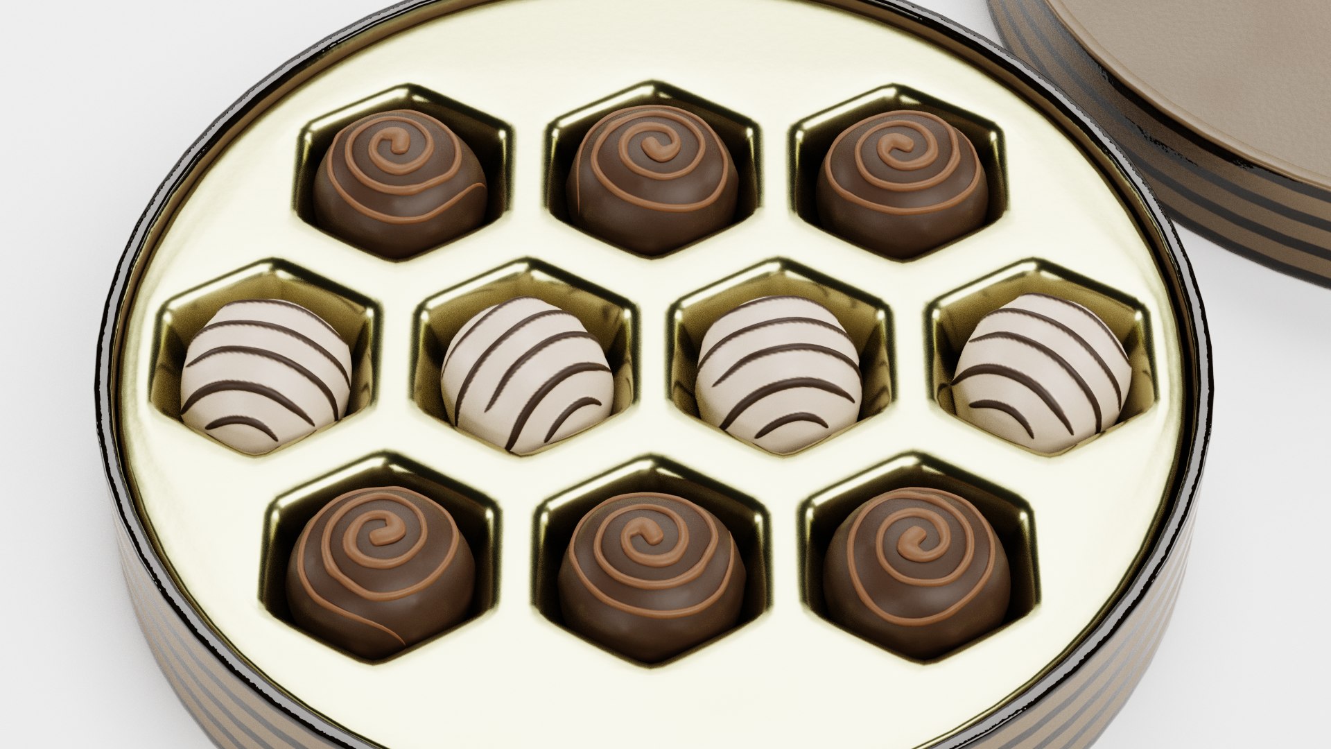 Chocolate box 3D model - TurboSquid 1519371