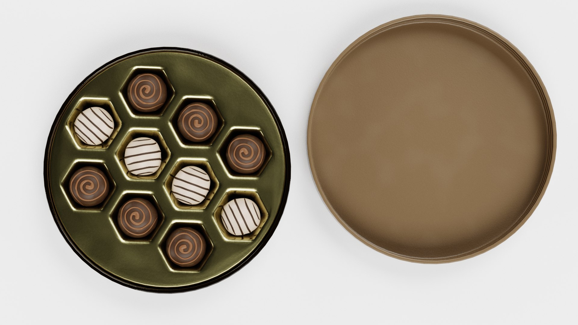 Chocolate box 3D model - TurboSquid 1519371