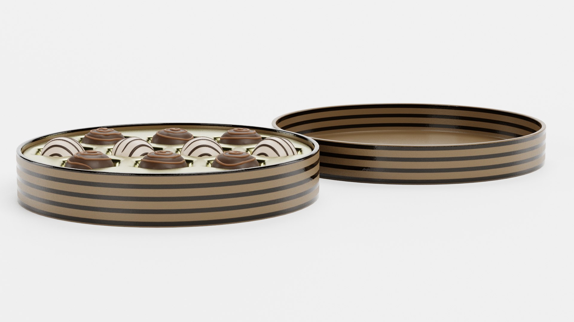 Chocolate box 3D model - TurboSquid 1519371