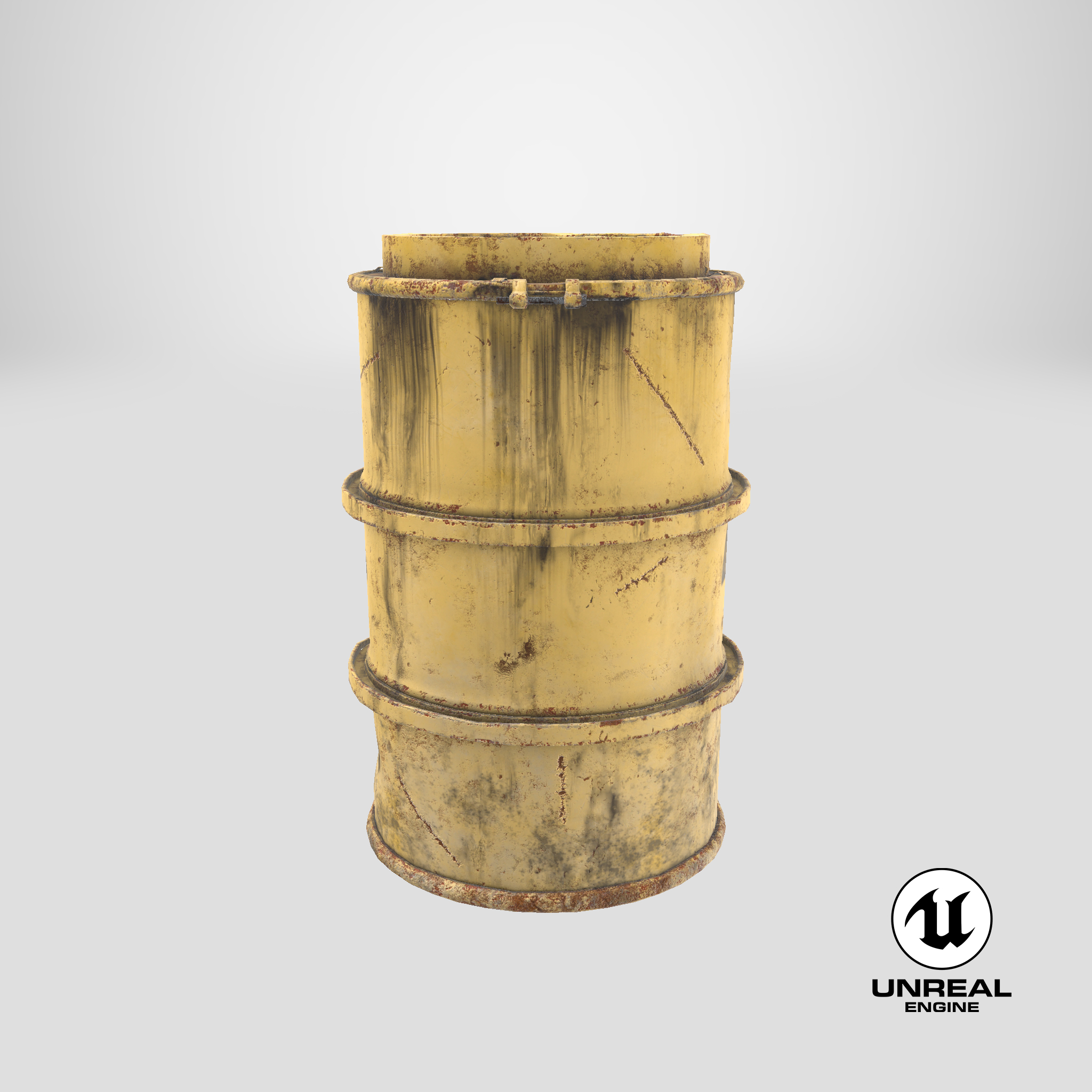 3d toxic waste drum 02 model