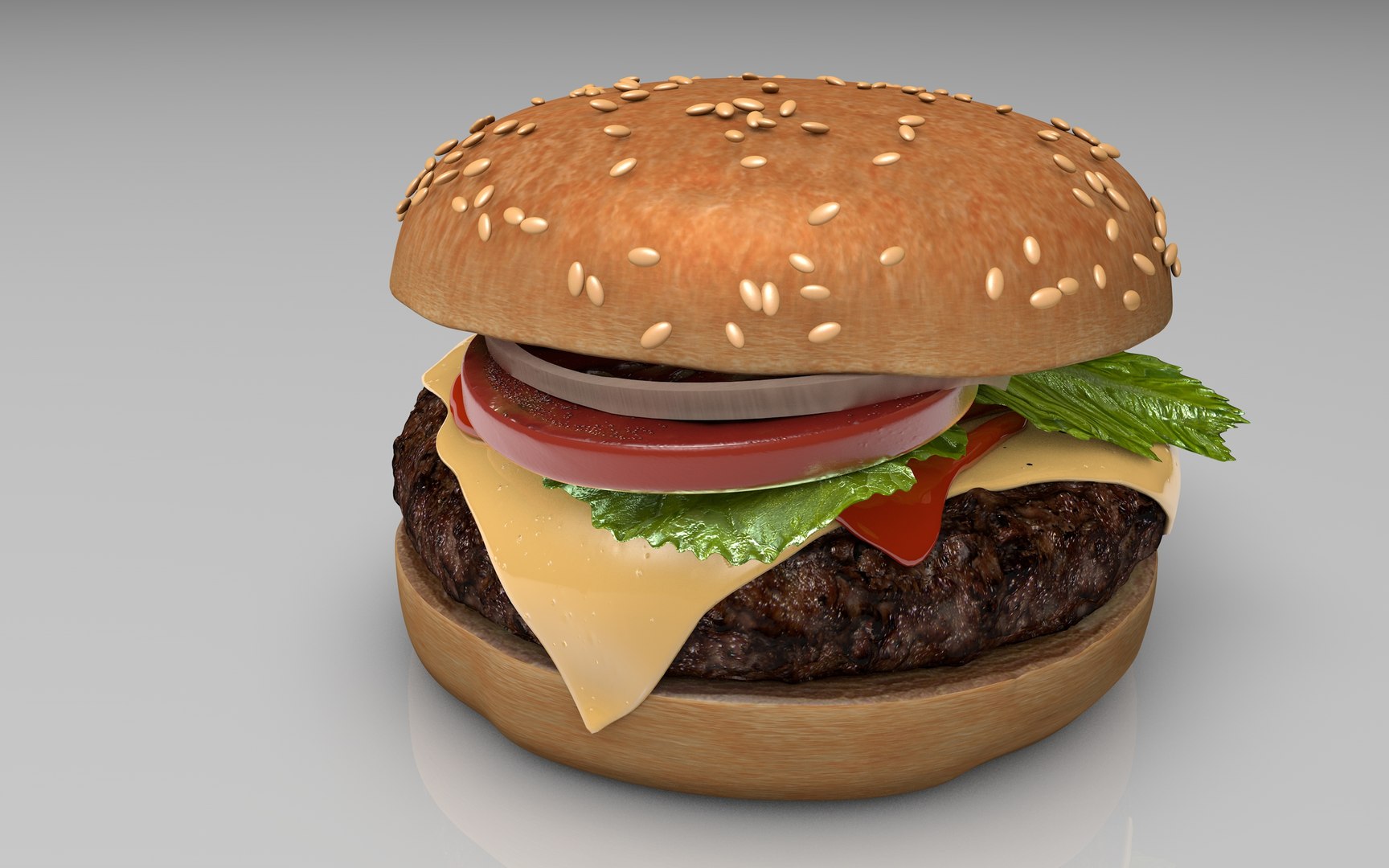 3D Burger Model - TurboSquid 1390028