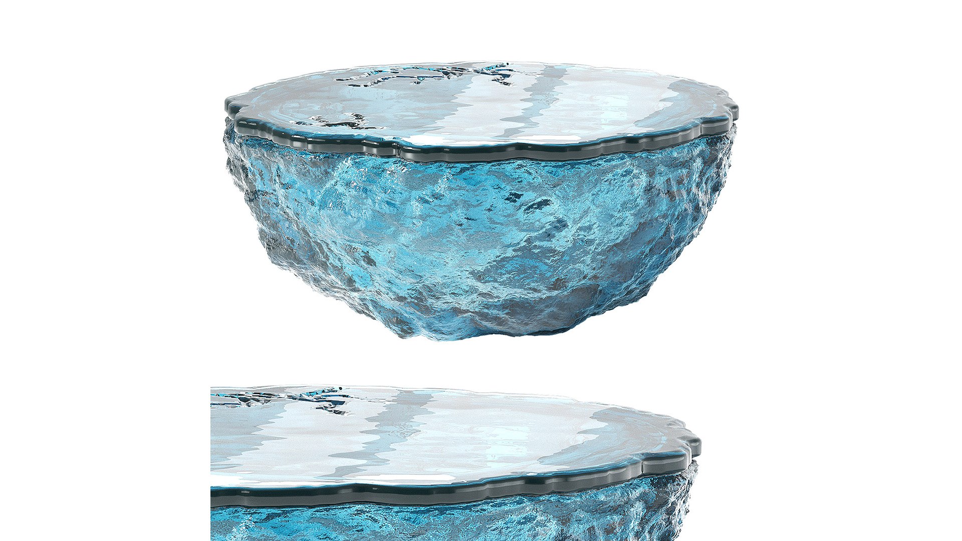 3D Ice Side Table Resin Coffee Table - TurboSquid 2253925