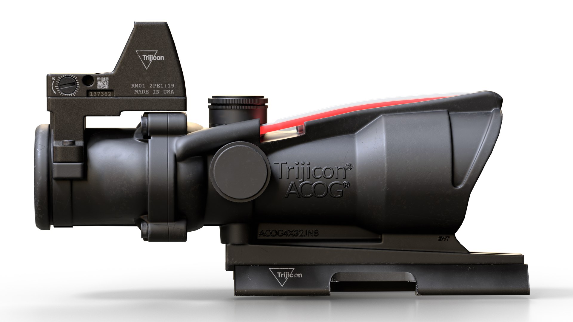 Acog 4x Scope 3D Model - TurboSquid 2229088