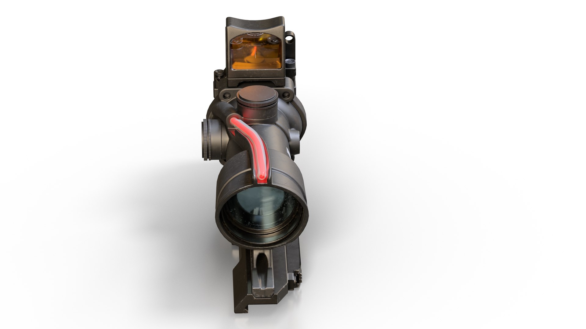 Acog 4x Scope 3D Model - TurboSquid 2229088