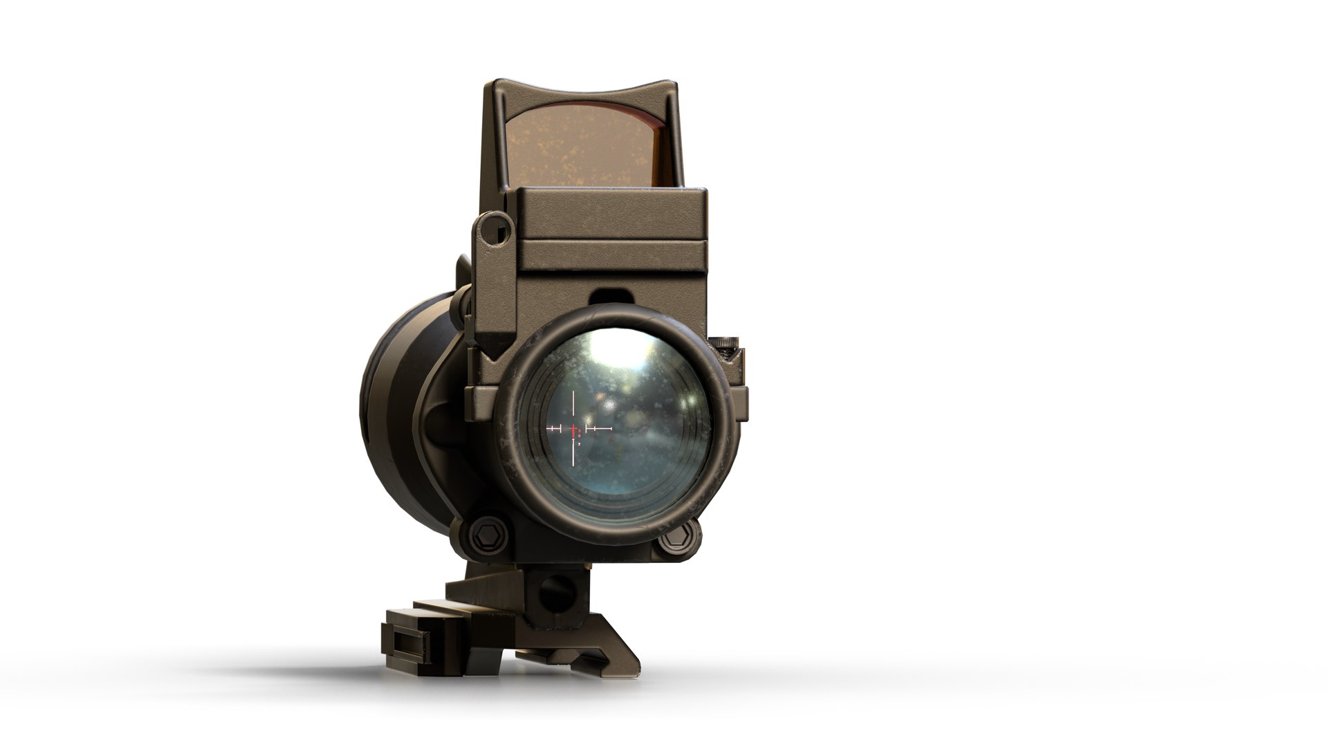 Acog 4x Scope 3D Model - TurboSquid 2229088