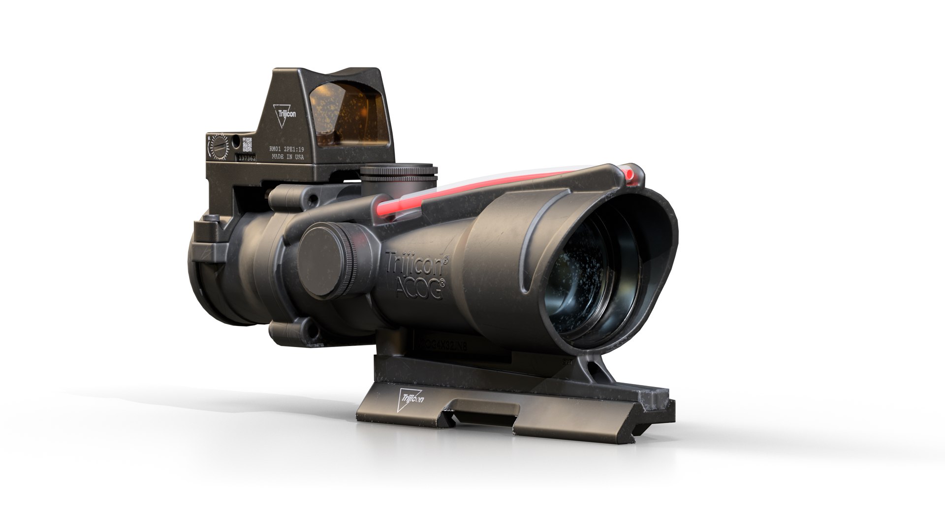 Acog 4x Scope 3D Model - TurboSquid 2229088