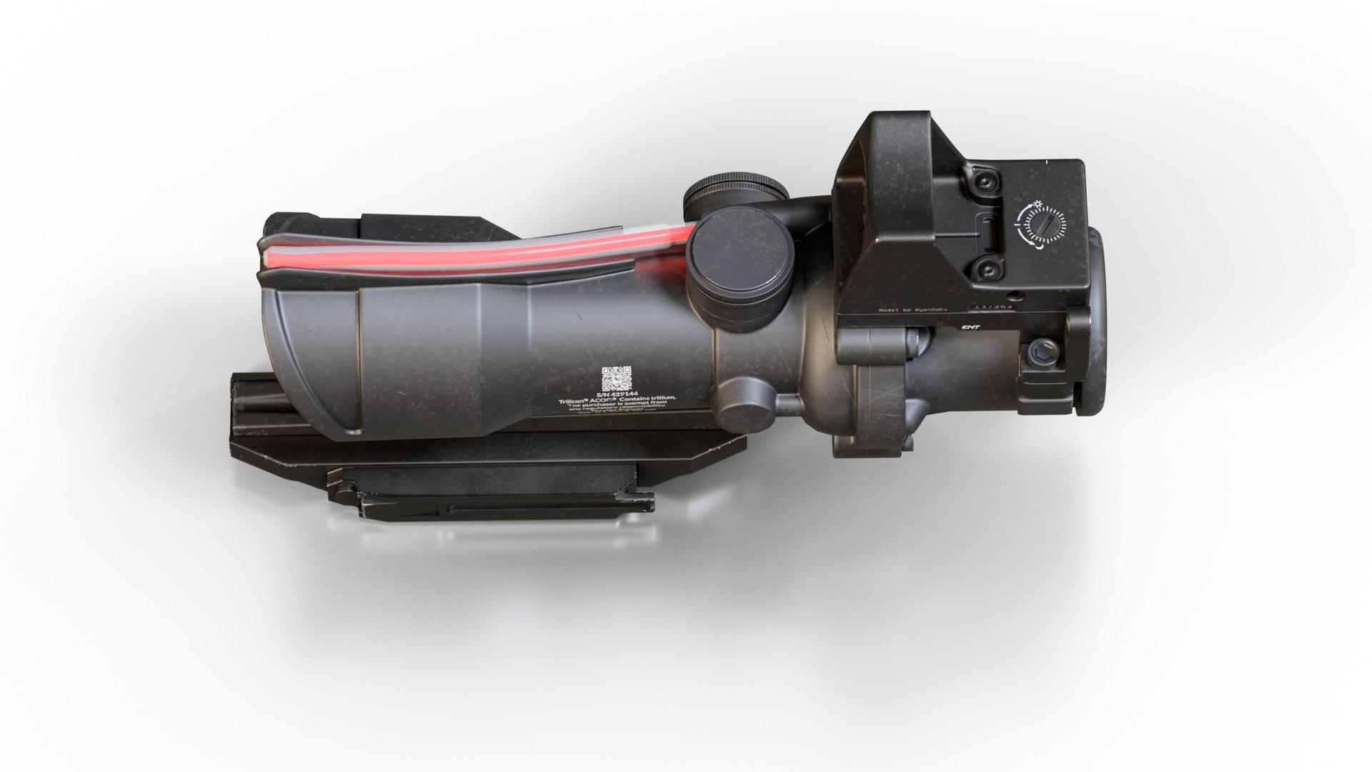 Acog 4x Scope 3D Model - TurboSquid 2229088