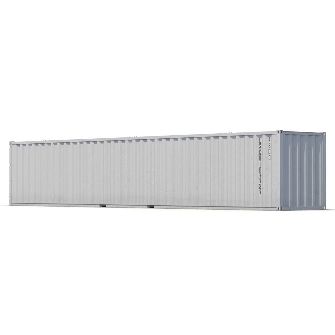 48 Ft Shipping Iso Container 3d 3ds