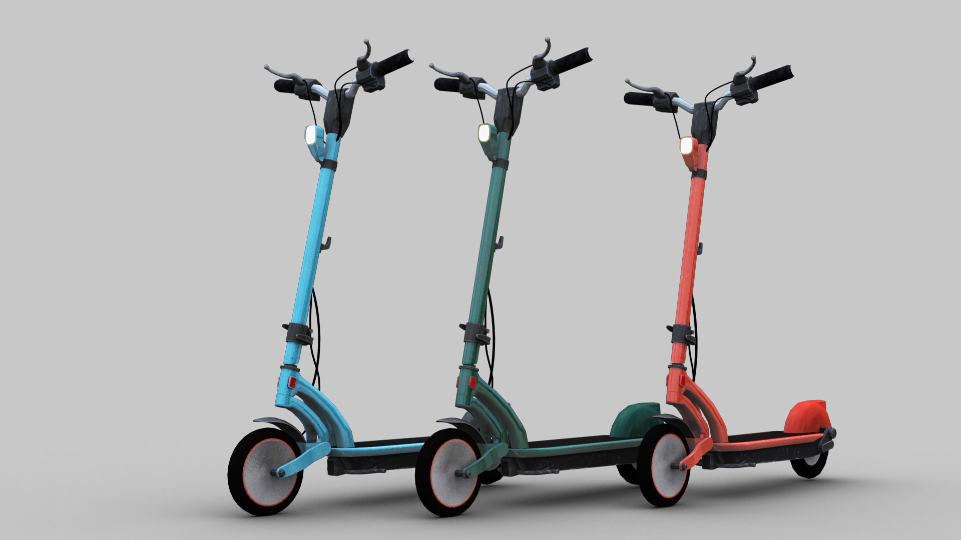 Electric Scooter Lowpoly Model - TurboSquid 2121129