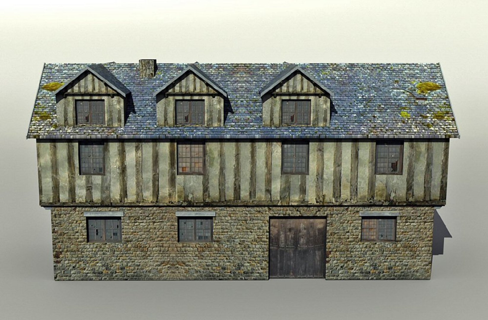 Medieval Guild Hall 3d 3ds