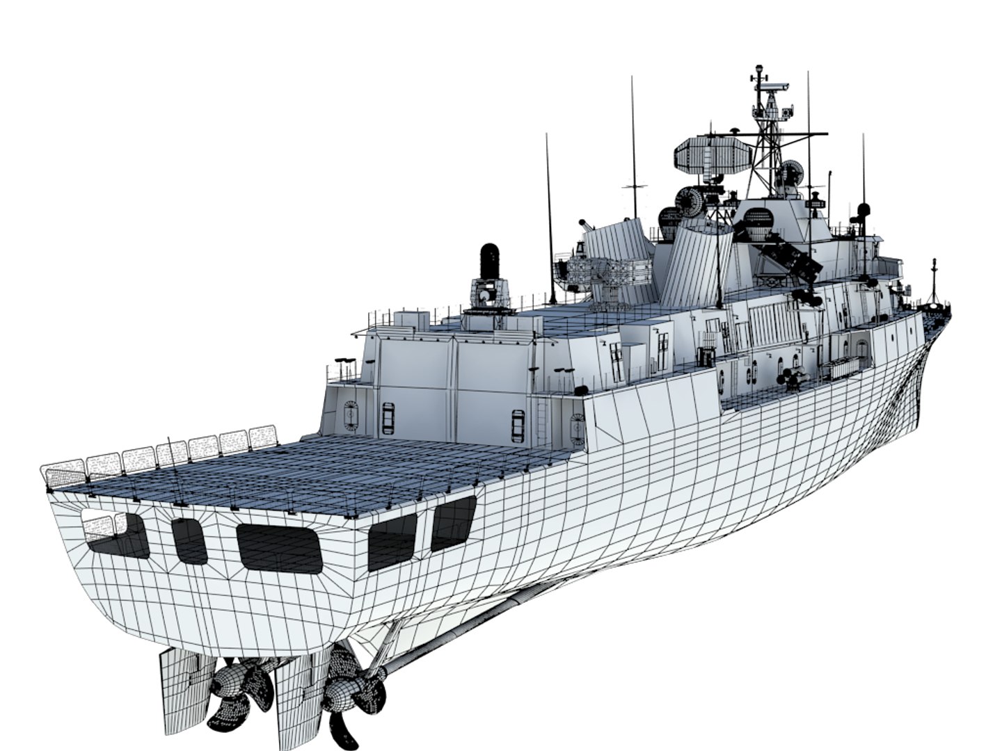 Meko 220 Frigate Ship 3d Max