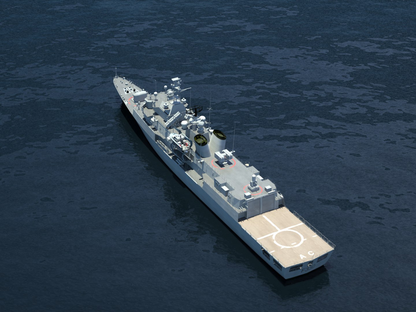 Meko 220 Frigate Ship 3d Max