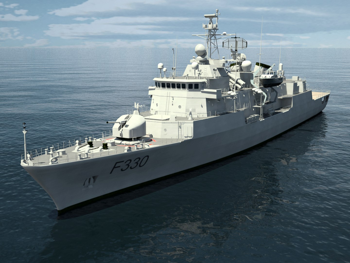 Meko 220 Frigate Ship 3d Max