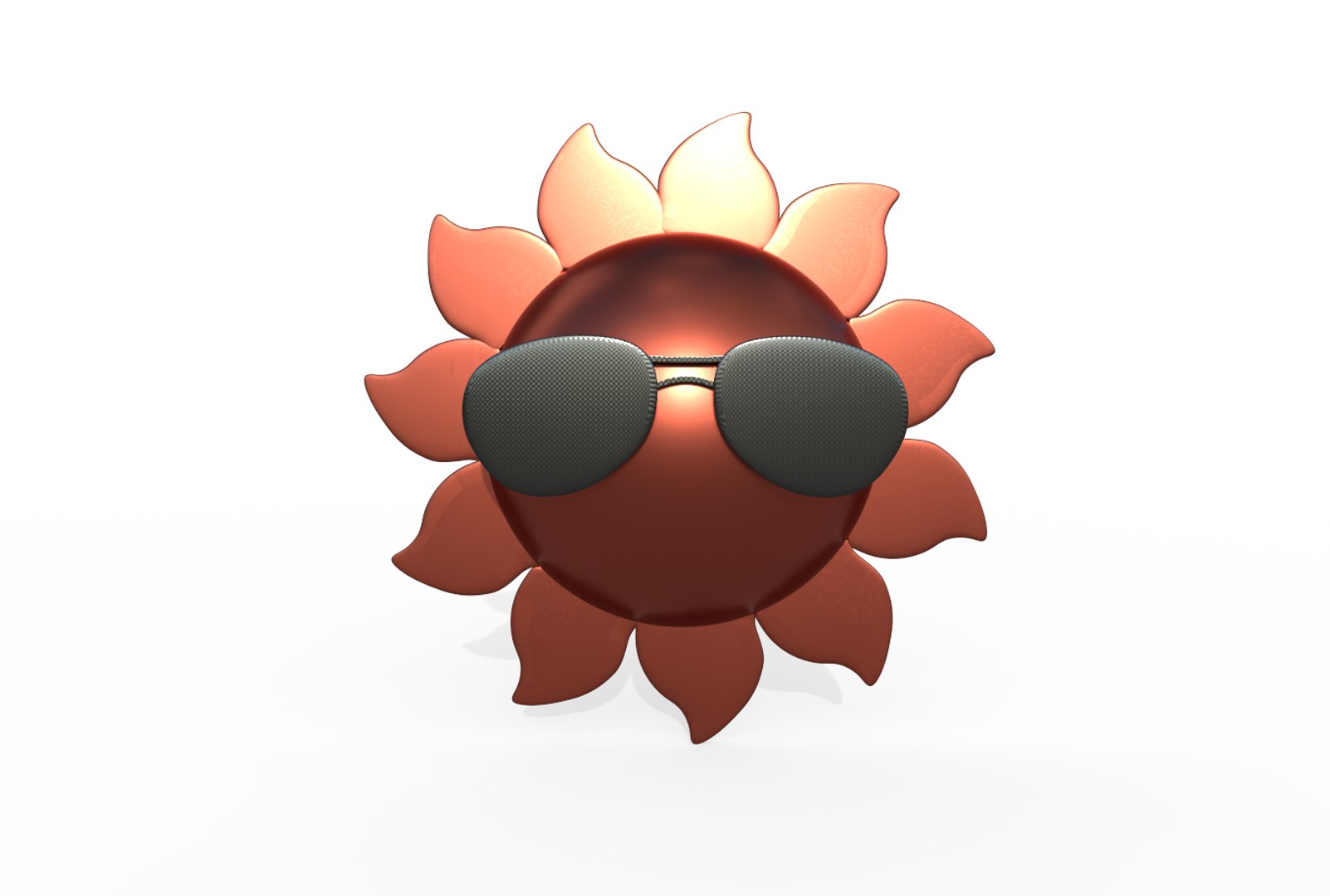 3D Cool Sun Model - TurboSquid 1399985