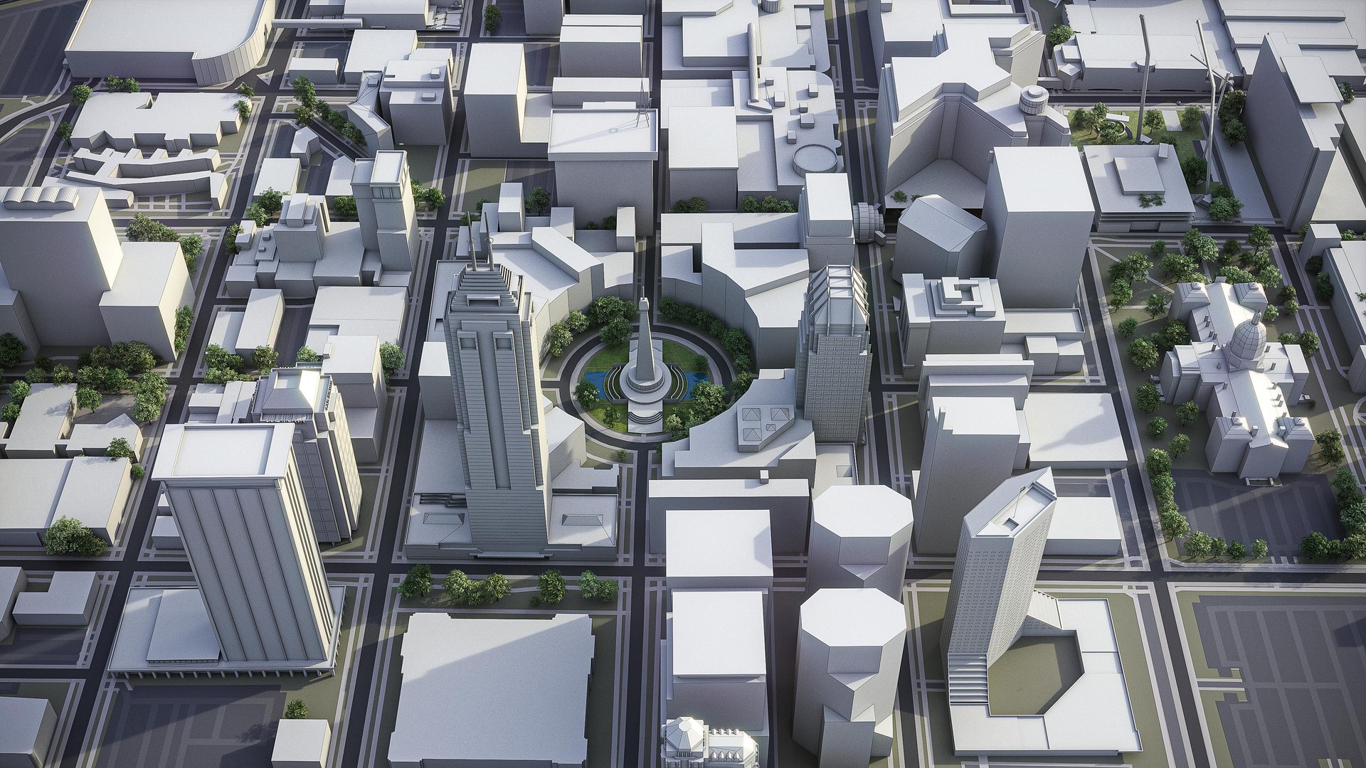 3D City Indianapolis Indiana - TurboSquid 1402896