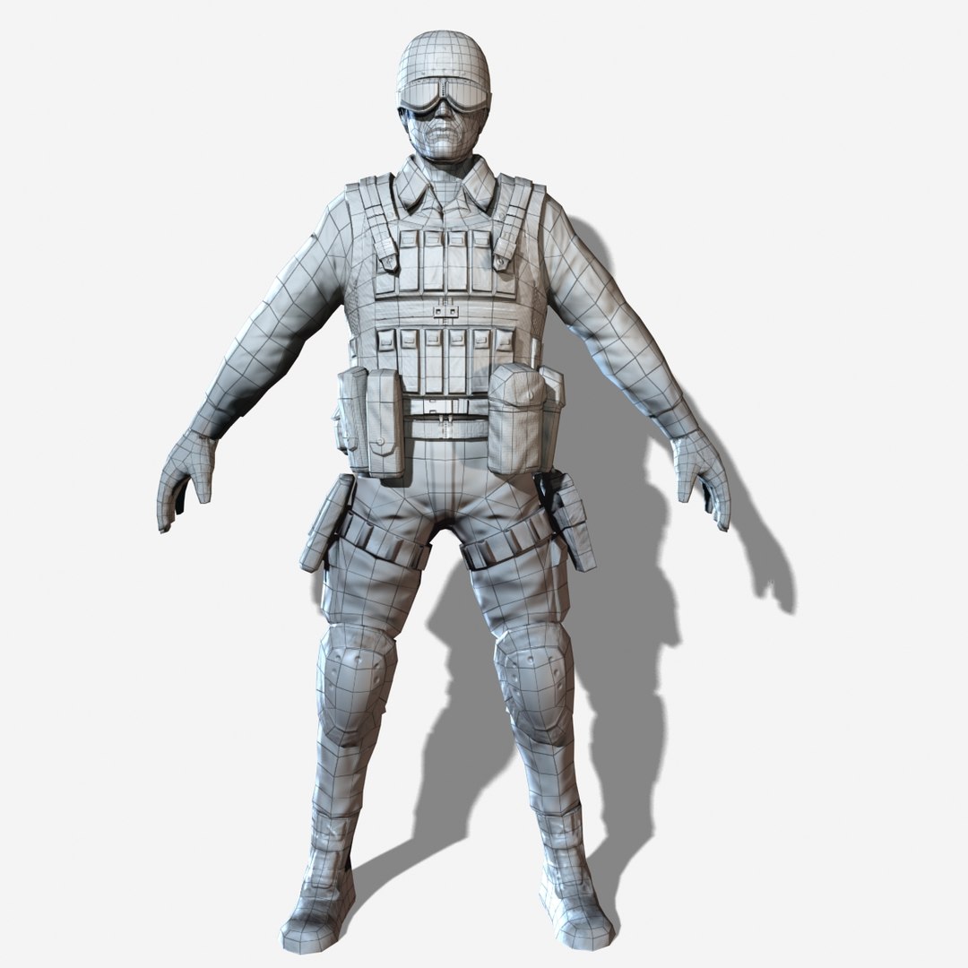 3d soldier delta force model