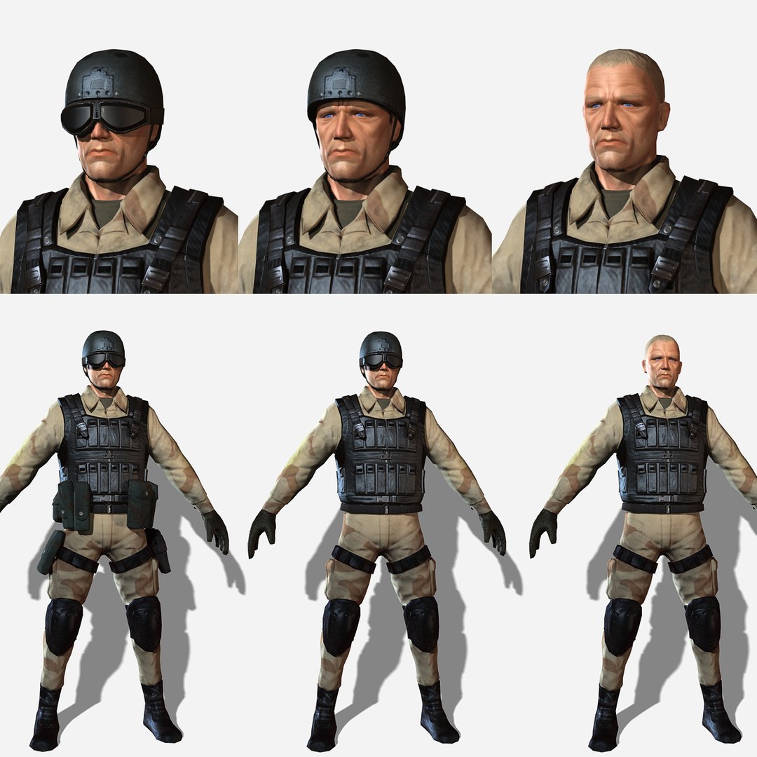 3d soldier delta force model