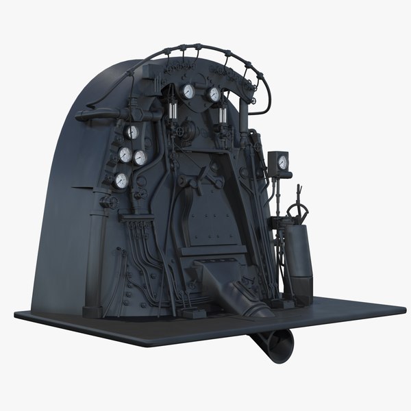 3d steam engine controls