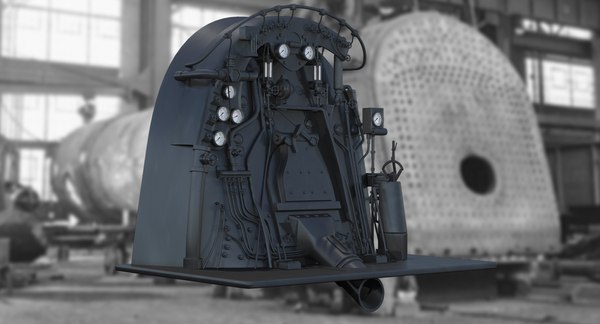 3d steam engine controls