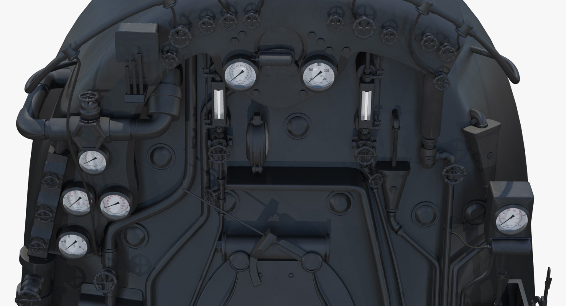 3d steam engine controls
