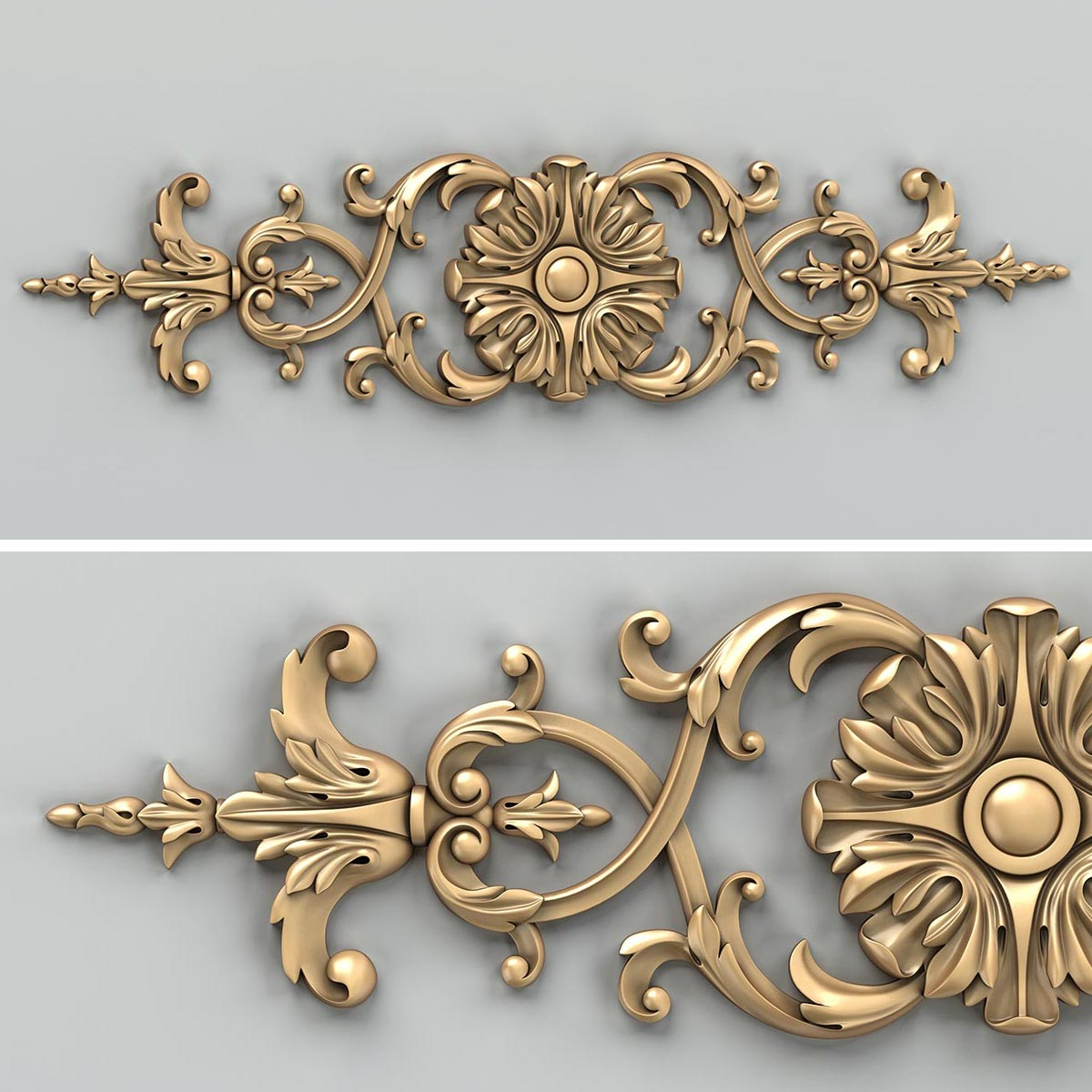 3D carved horizontal decor - TurboSquid 1281934