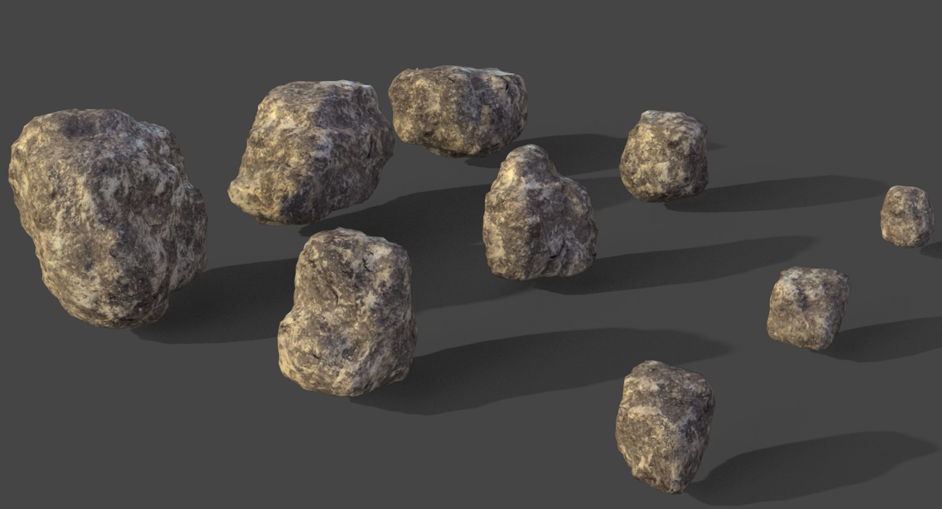 3d Model Rocks