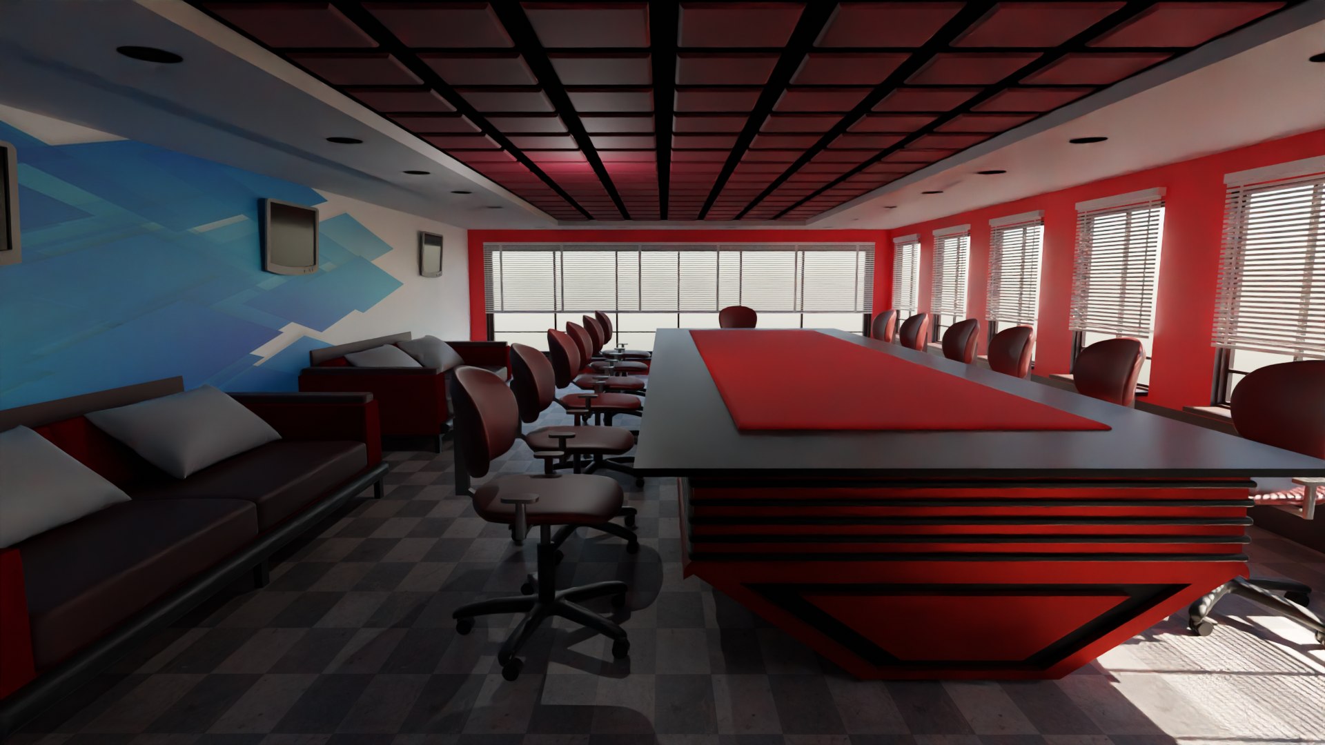 3D Conference Room - TurboSquid 2159546