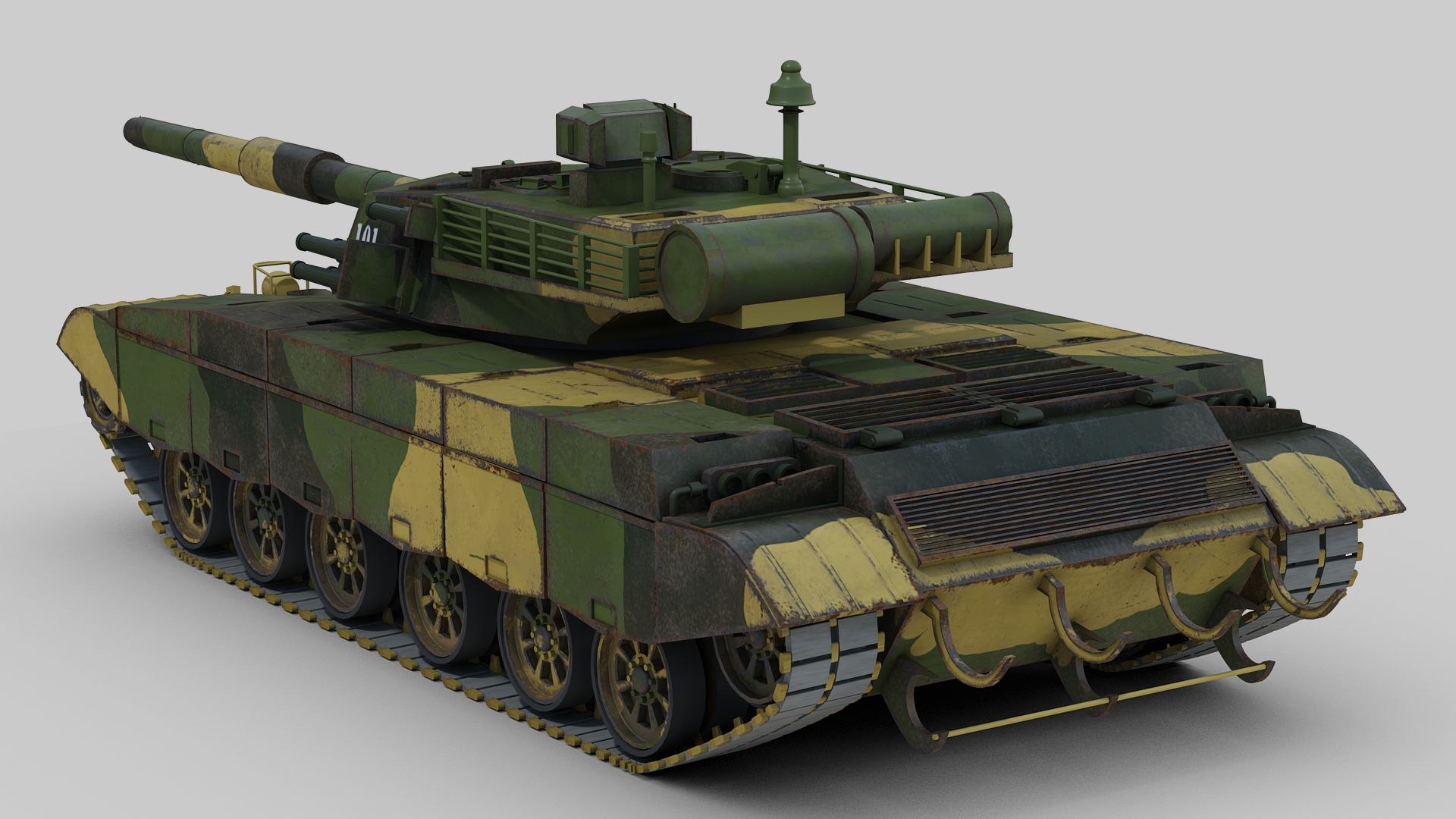 3d Chinese Type 98 Battle Tank Model