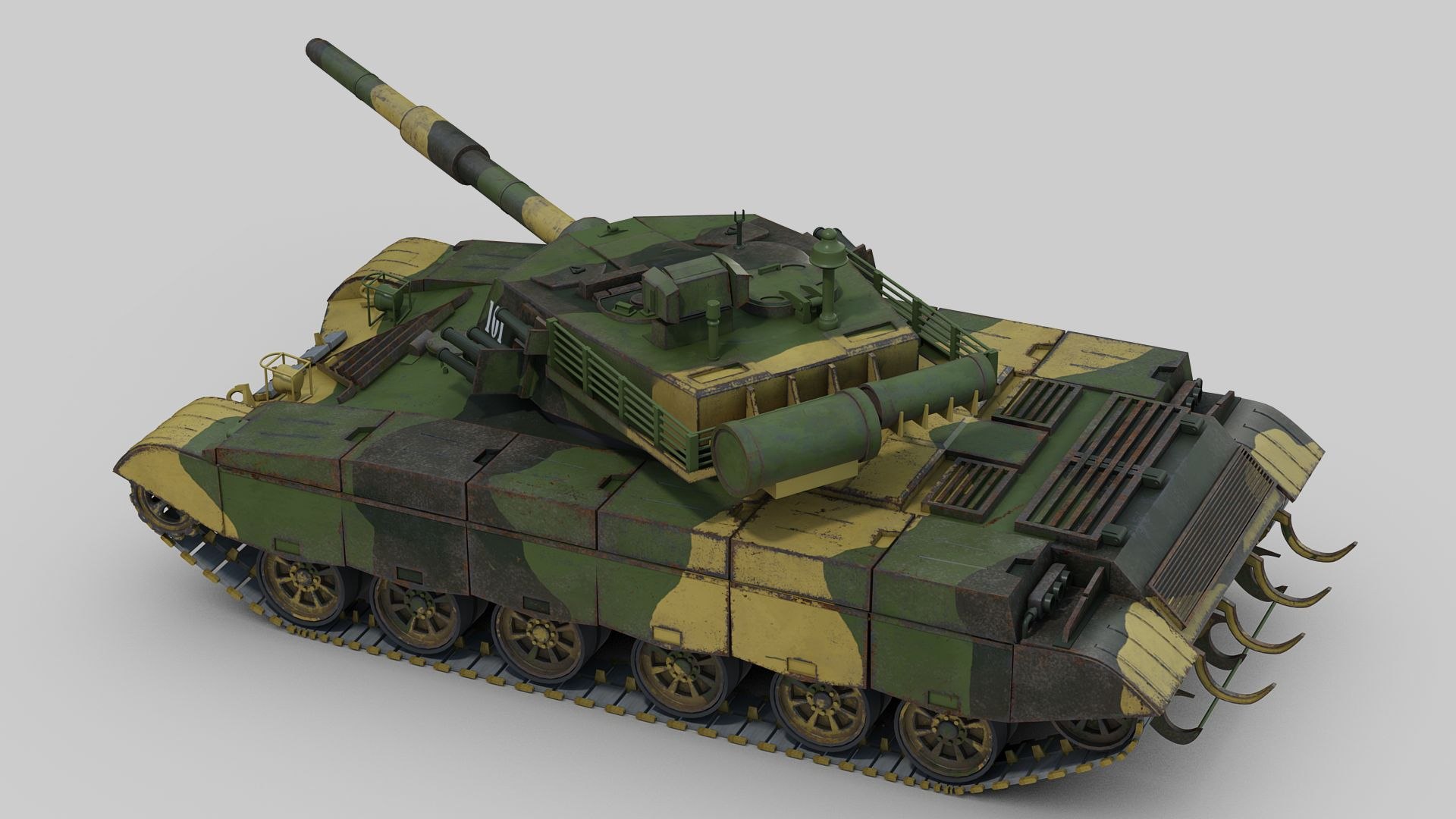 3d Chinese Type 98 Battle Tank Model