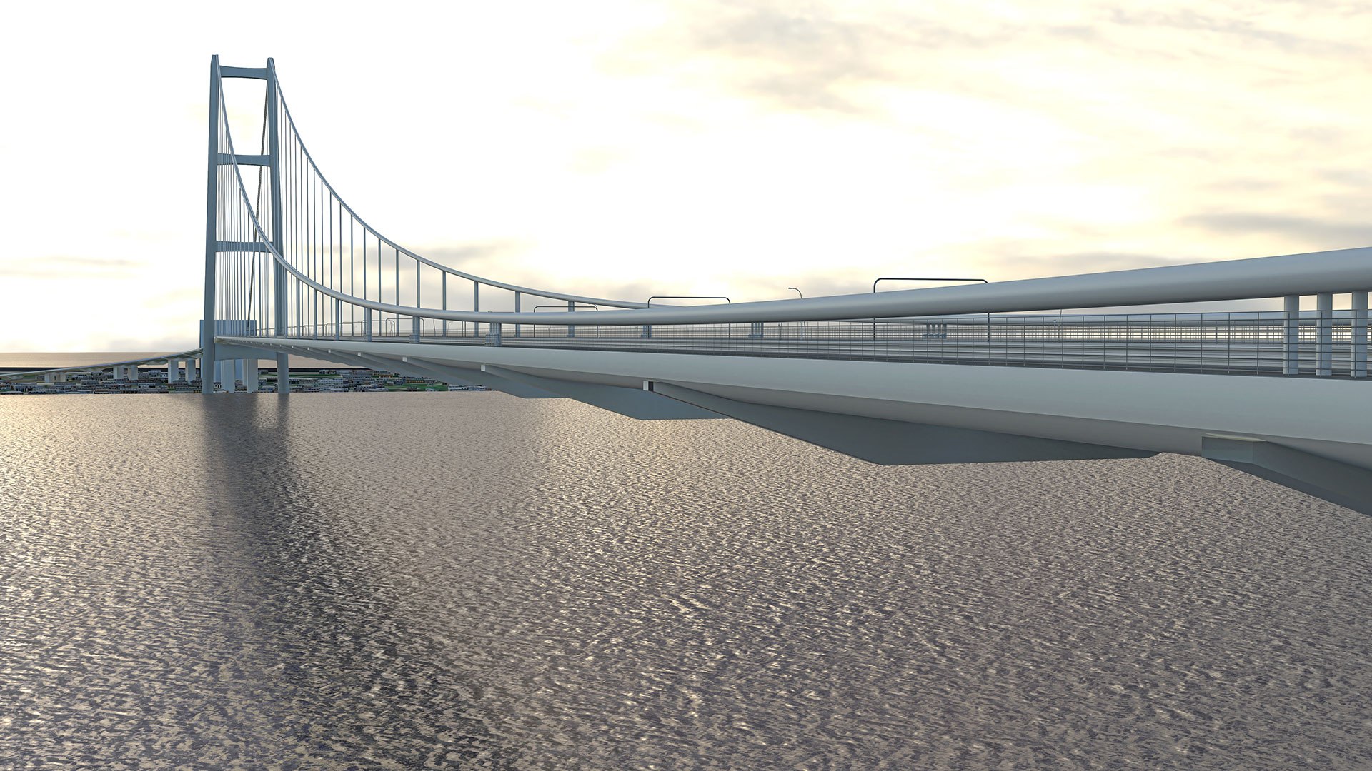 The Strait Of Messina Bridge 3D Model - TurboSquid 2172397
