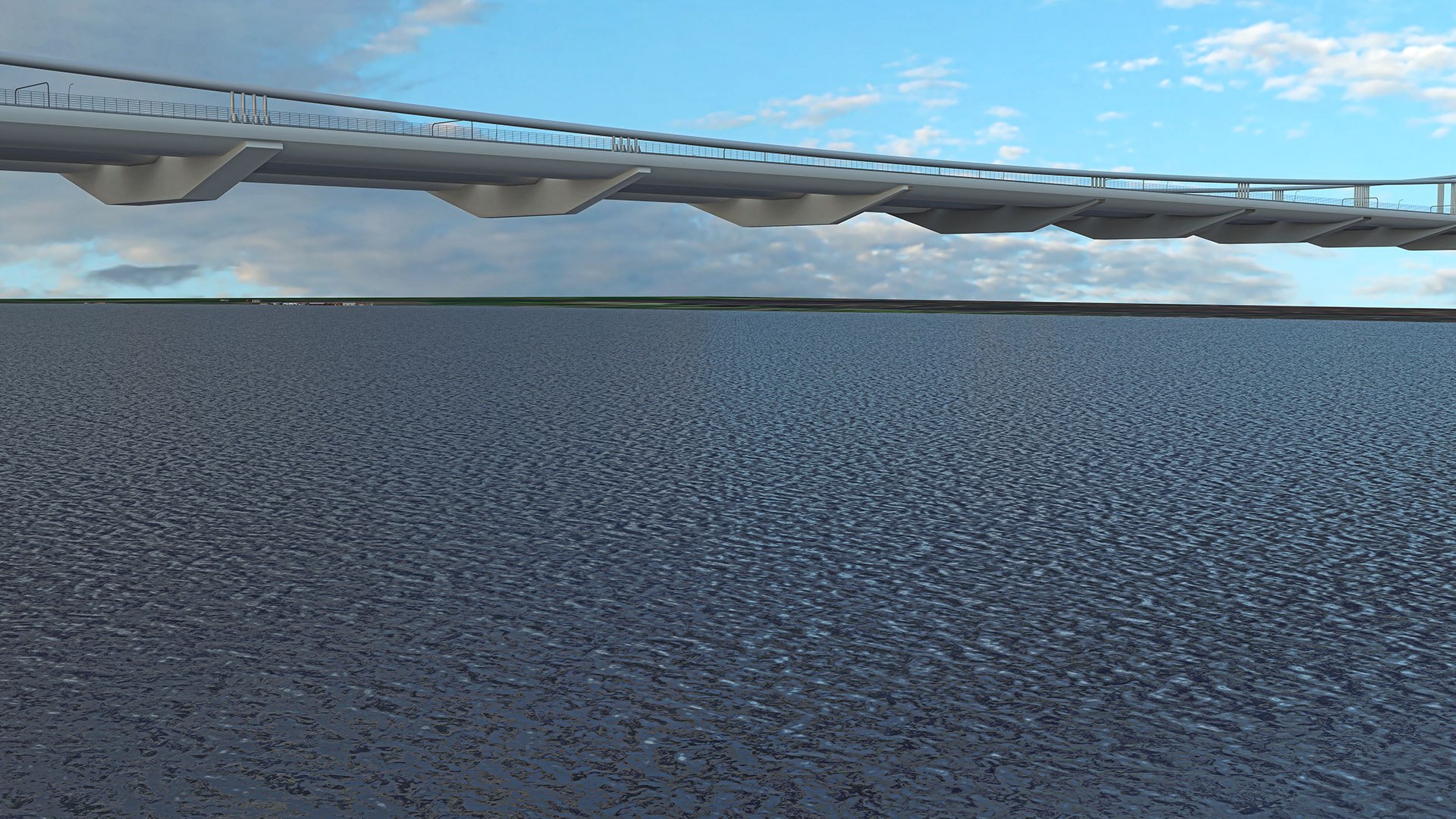 The Strait Of Messina Bridge 3D Model - TurboSquid 2172397