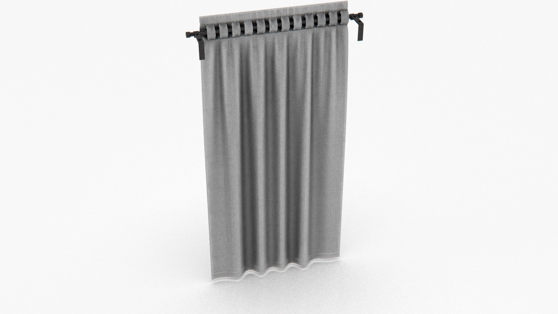 Curtain With Rod Model - TurboSquid 1979964