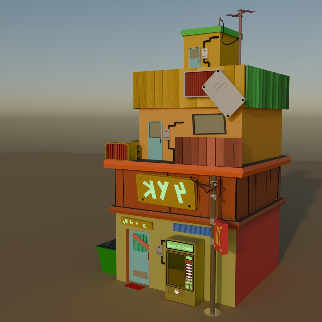 3D Low Poly Store 01 - TurboSquid 2421524