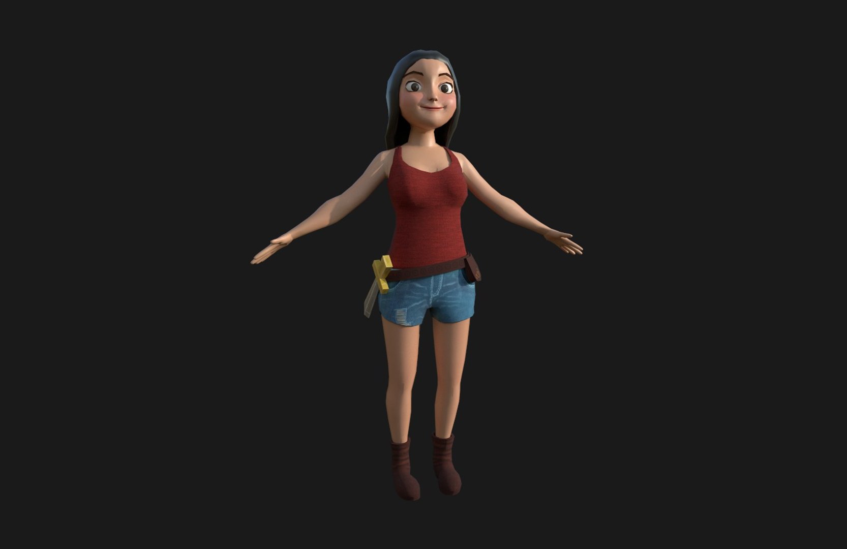 3D Model Girl Teenager - TurboSquid 1281026