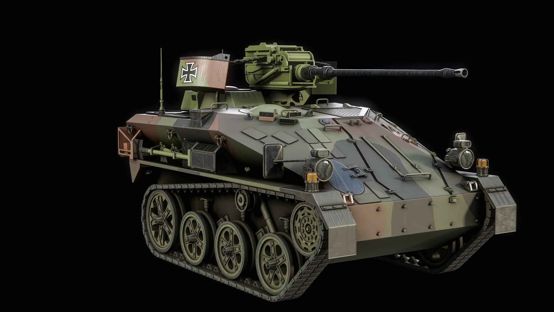 3D Wiesel 2 AWC PBR model - TurboSquid 2171175