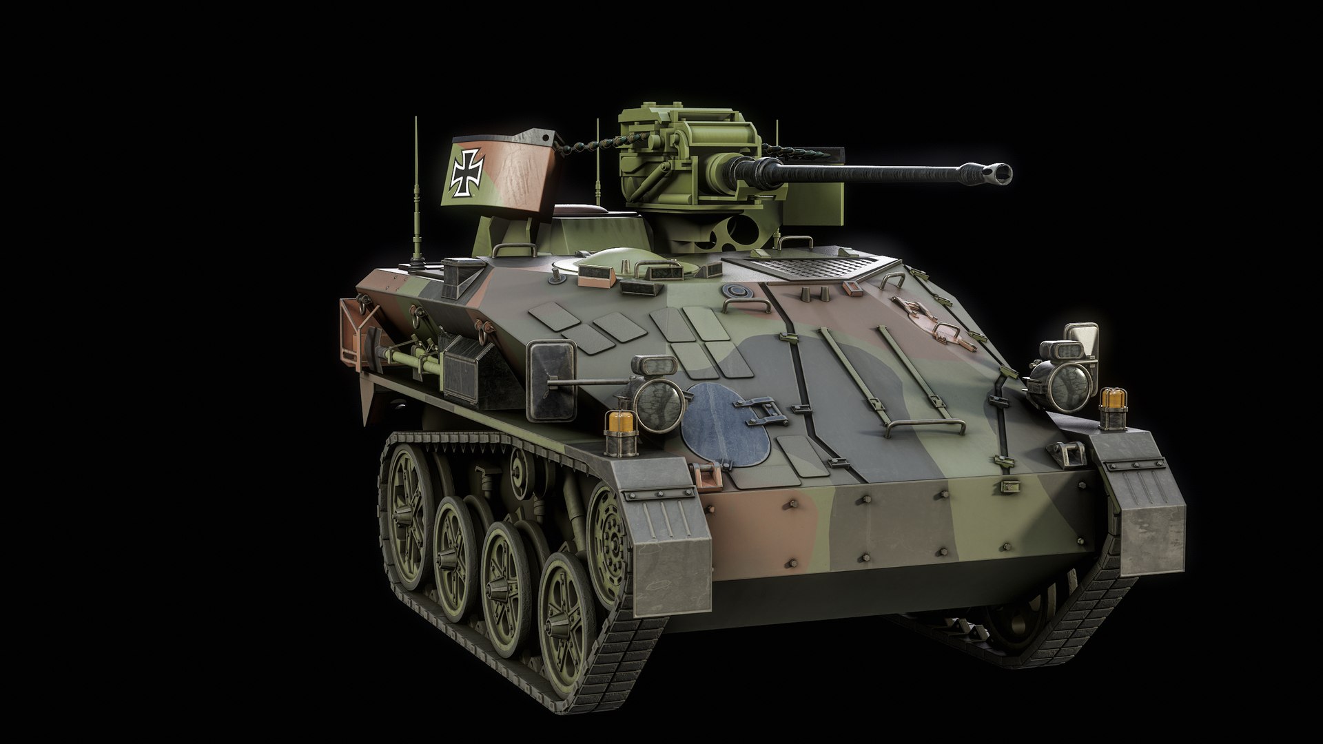 3D Wiesel 2 AWC PBR model - TurboSquid 2171175